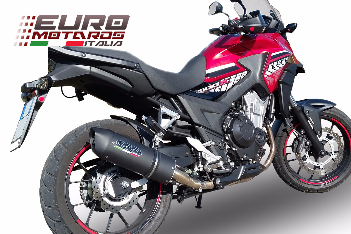 Honda CB500X 2017-2018 GPR Exhaust Slip-On Silencer Furore Nero Road L ...