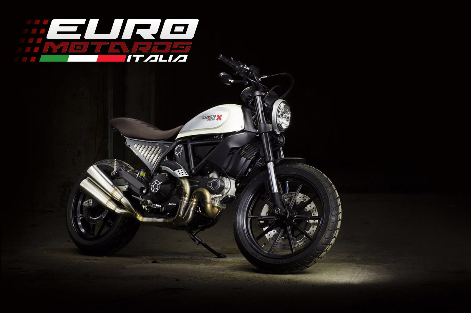 Ducati Scrambler 800 Silmotor Exhaust Slipon Silencers Double Megaphon ...
