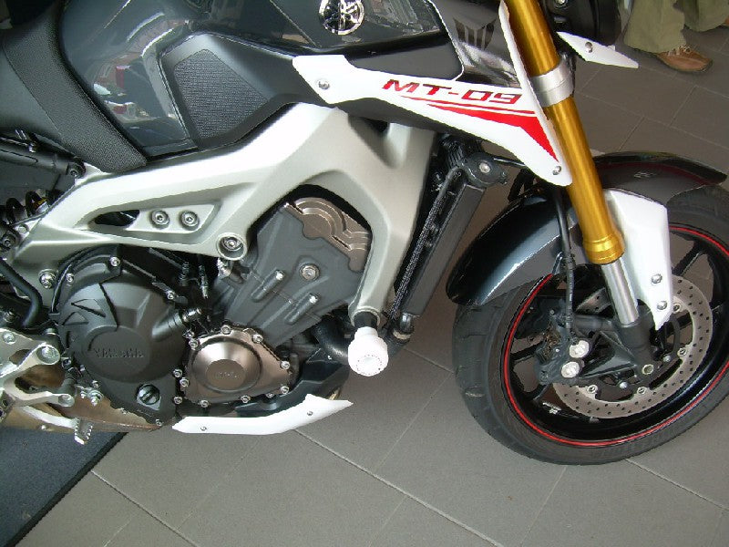 Yamaha MT-09 2017-2020 RD Moto Crash Frame Sliders Protectors White Y4 ...